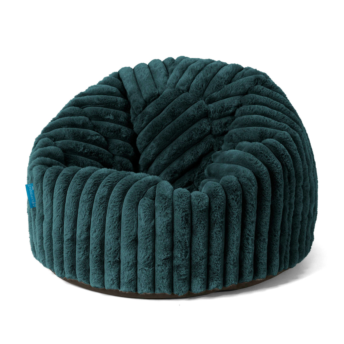 Lounge Pug, Puff Redondo para niños, Pana Clásica Turquesa– Big Bertha ...