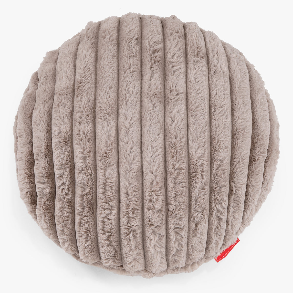 Lounge Pug Cojín Redondo 50cm Pana de Felpa Ultra Visón Cojines ...