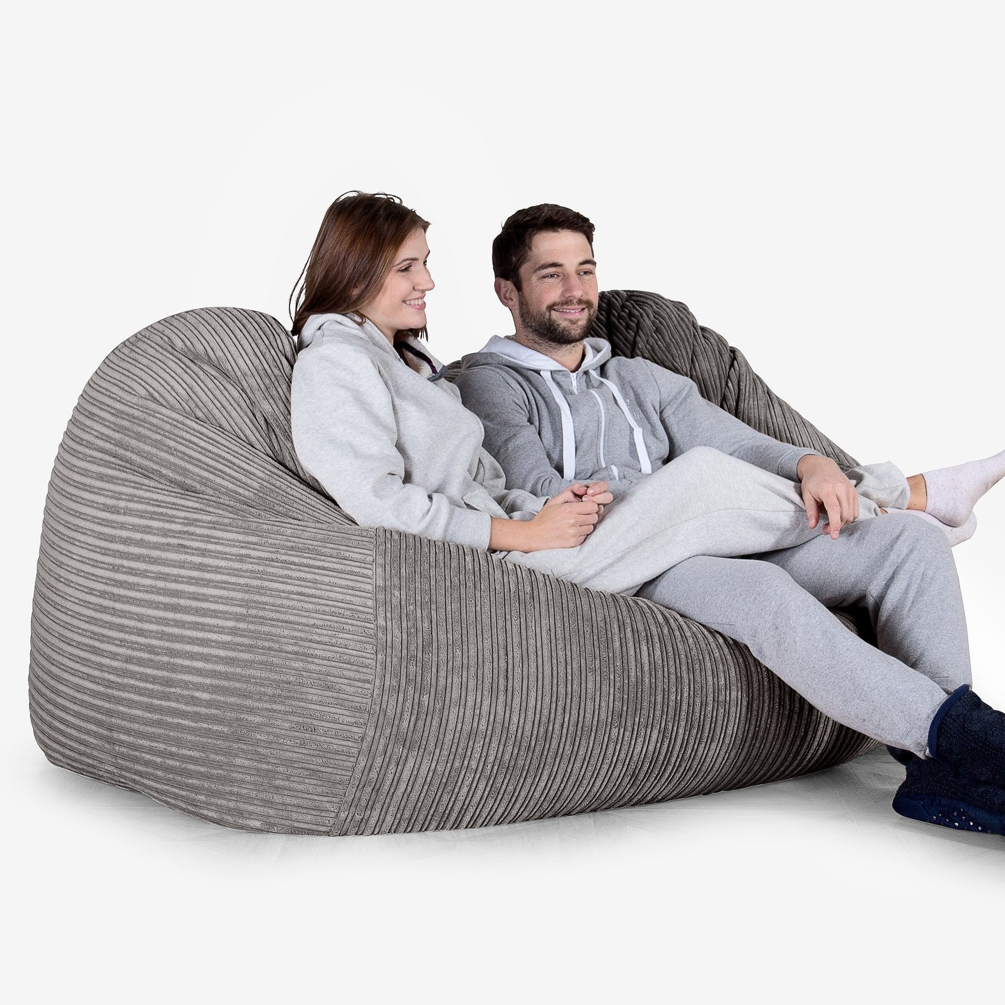 Lounge Pug, Enorme Sofá / Puff Gigante, Pana Clásica - Grafito– Big ...