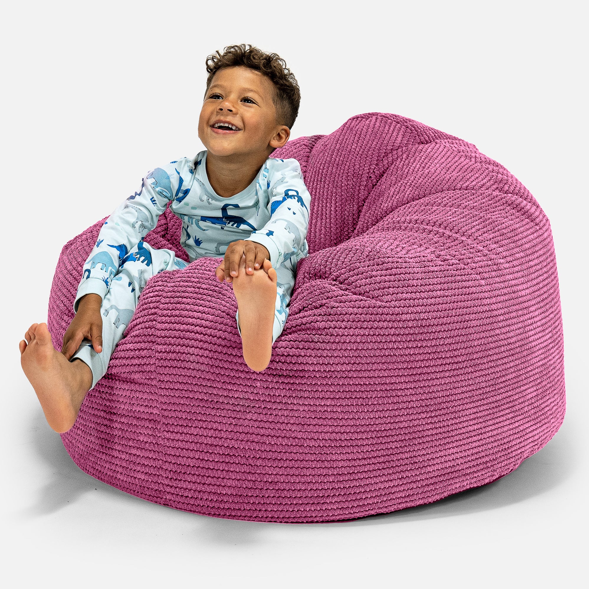 Lounge Pug Puf Gigante Snuggle para Niños Reino Unido Pompón Rosa Pufs ...