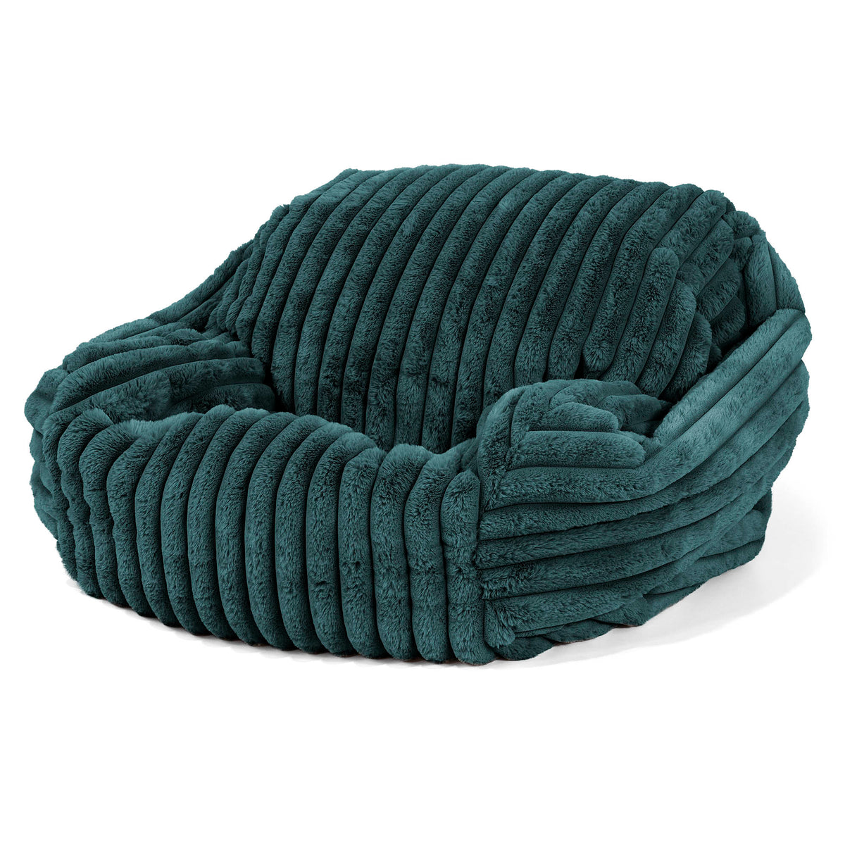 Lounge Pug Puf Silla Sabina Pana de Felpa Ultra Turquesa– Big Bertha ...
