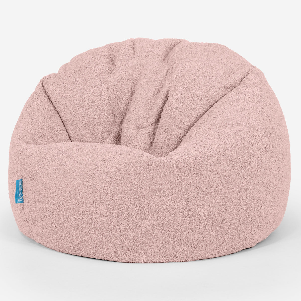 Lounge Pug Puff Redondo Infantil 1-5 años Boucle Rosa– Big Bertha ...