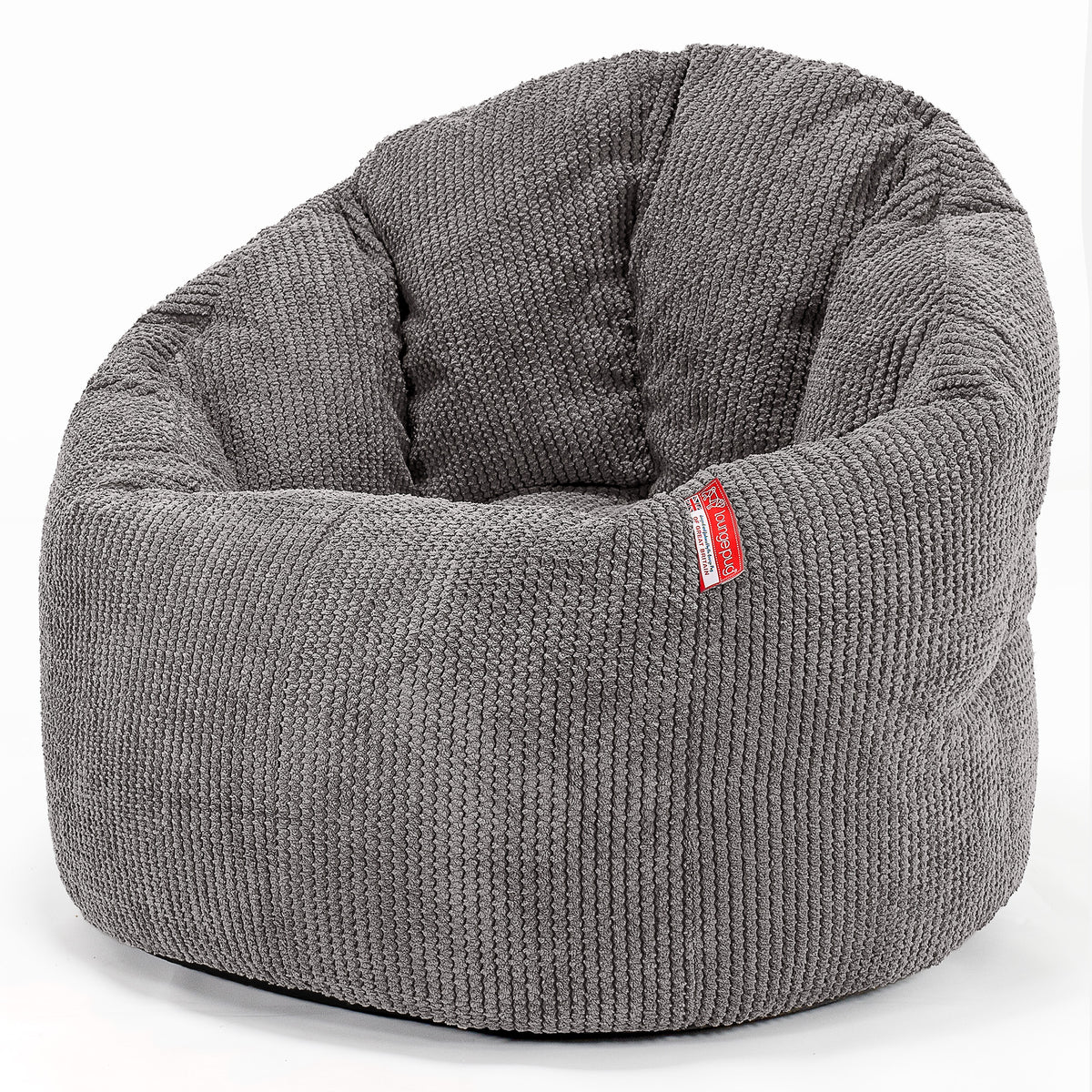 Lounge Pug, Puff Silla 'Abrazo', Pompón - Carbón Gris– Big Bertha ...